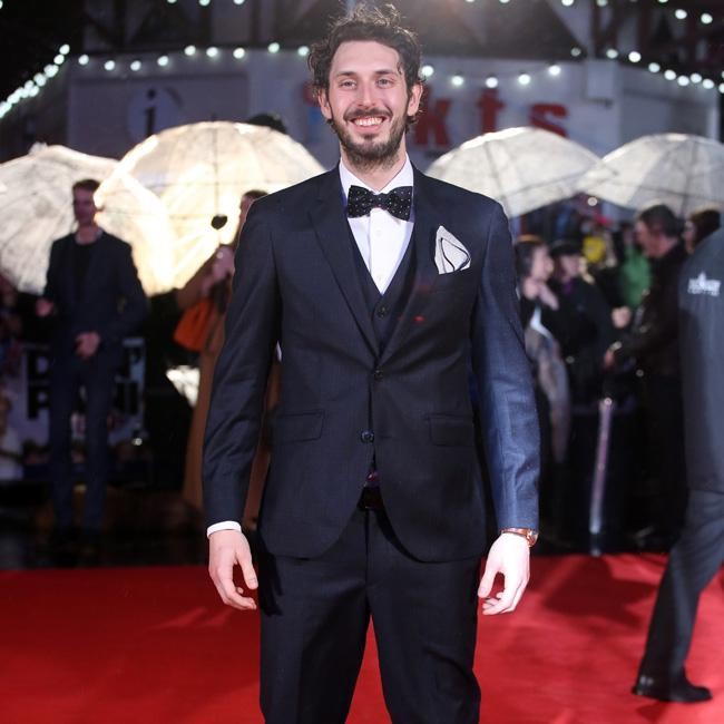 Blake Harrison shows off beard at Dad's Army premiere